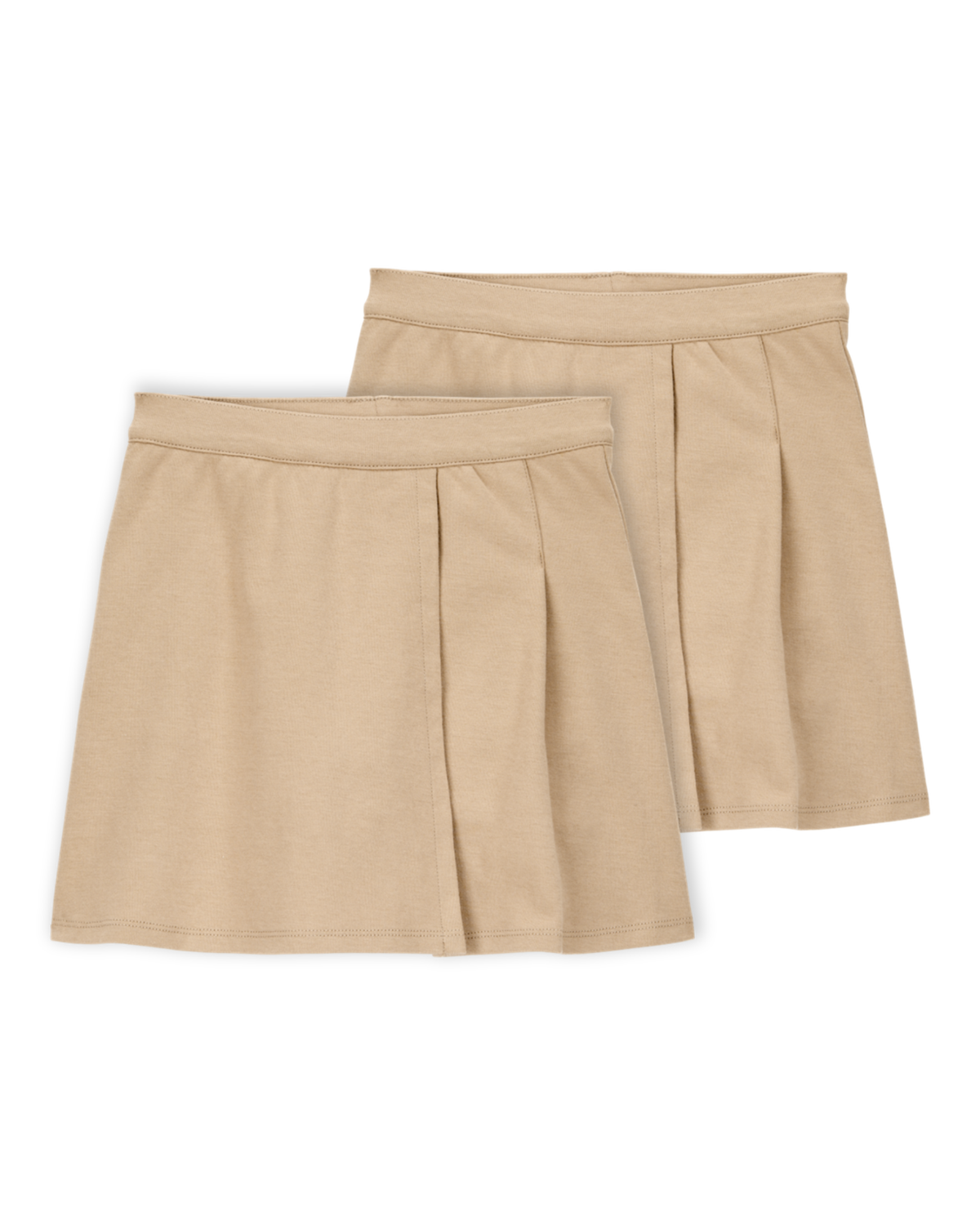 Kid 2-Pack Ponte Knit Uniform Skirts - Khaki - OshKosh | Carter's