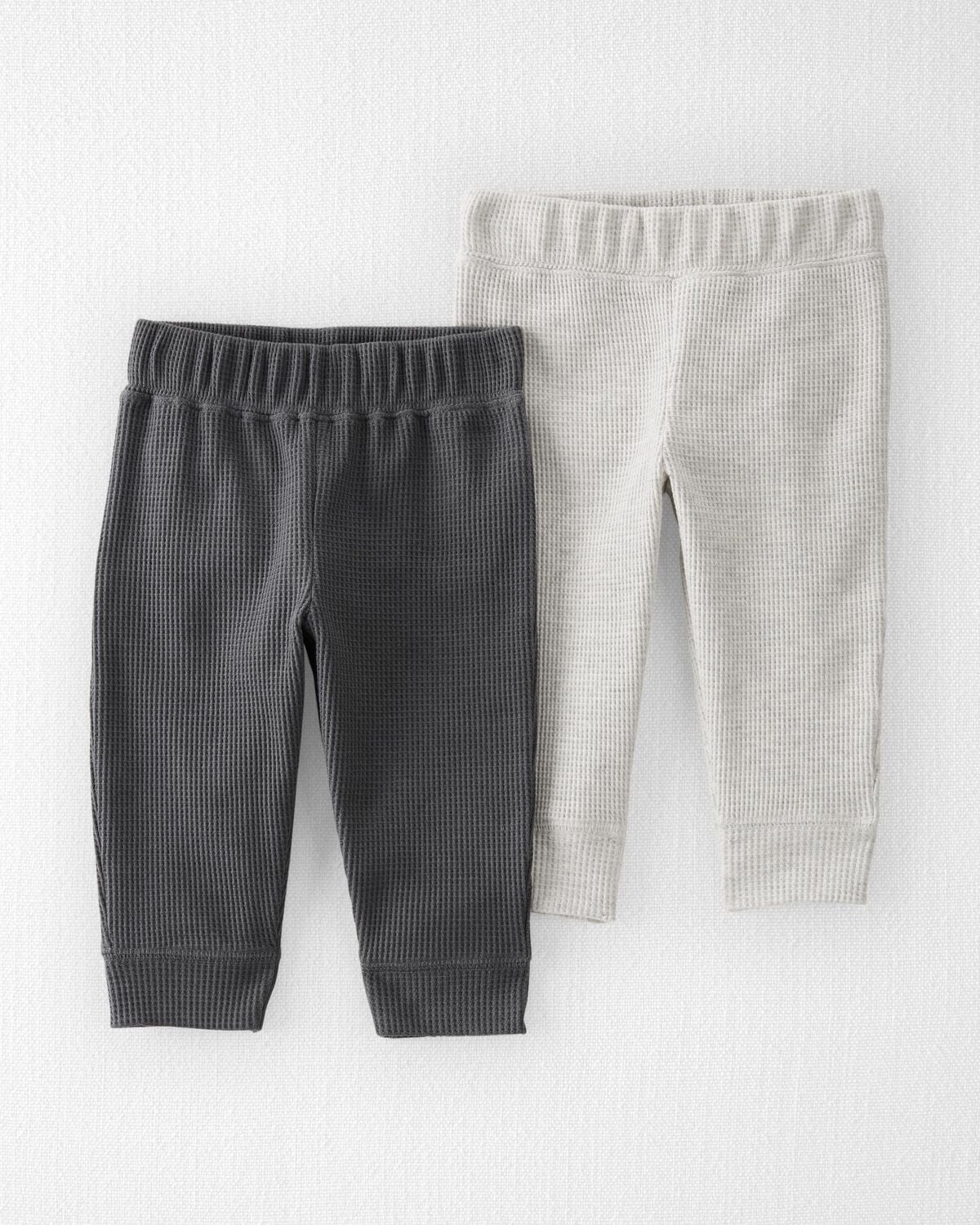 Baby 2-Pack Waffle Knit Pants Made With Organic Cotton - Carter's ...