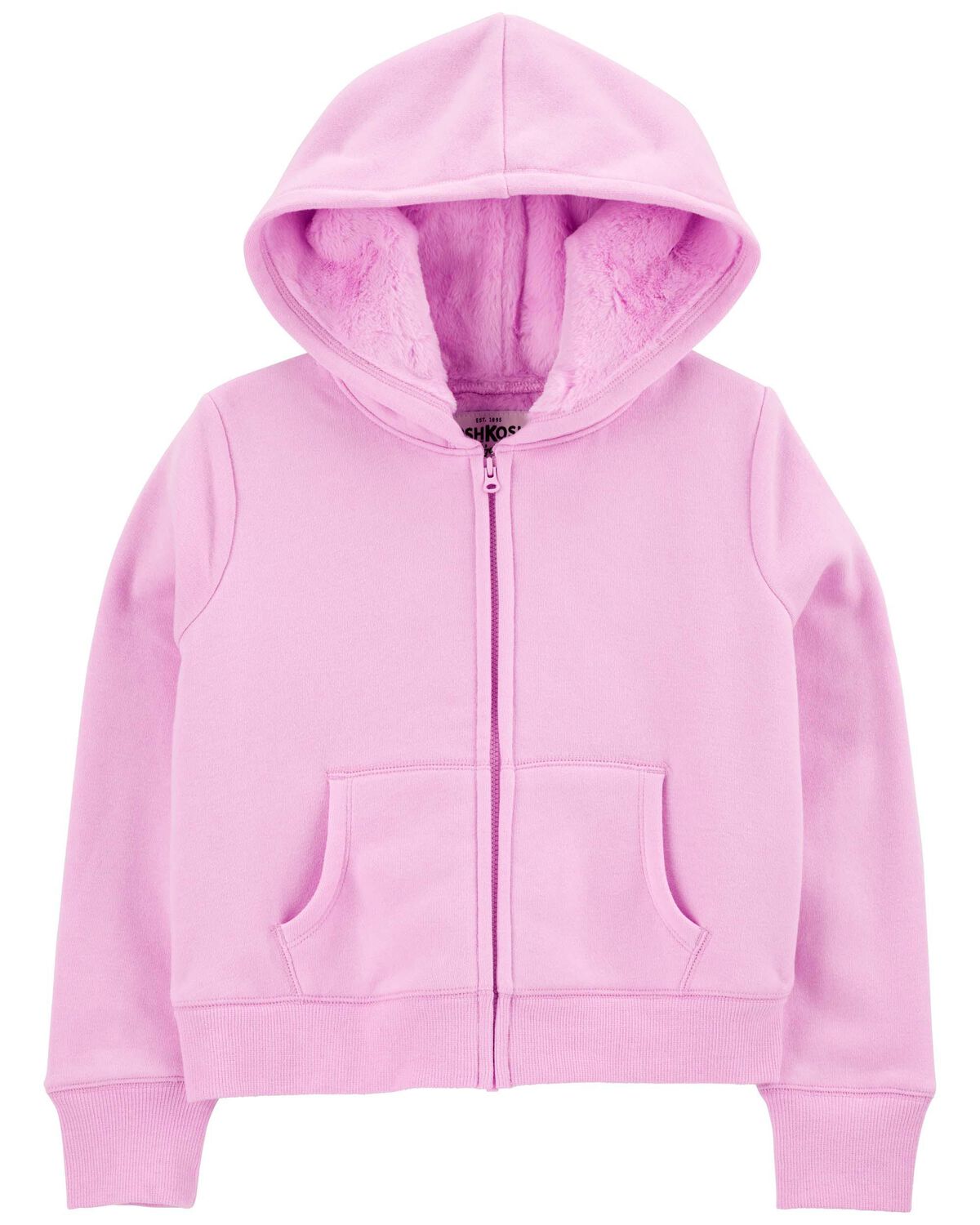 Kid Fleece-Lined Zip-Up Jacket - Pink - OshKosh | Carter's