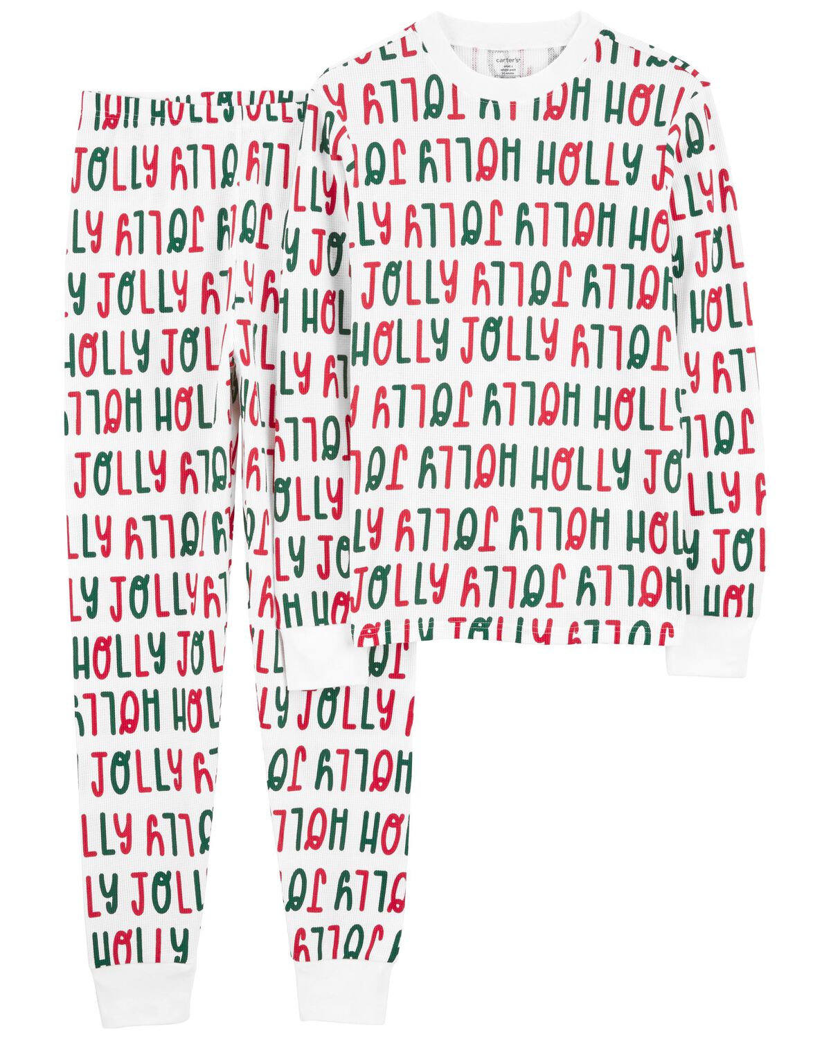 Adult 2-Piece Holly Jolly Thermal Pajamas - Carter's | Carter's