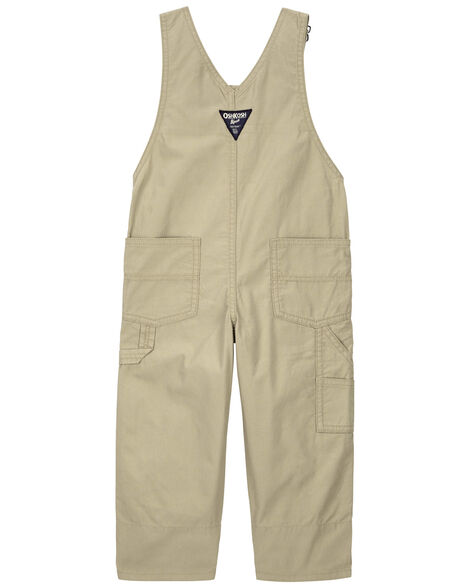 Toddler Classic Plaid-Lined Canvas Overalls - OshKosh B'gosh | Carter's