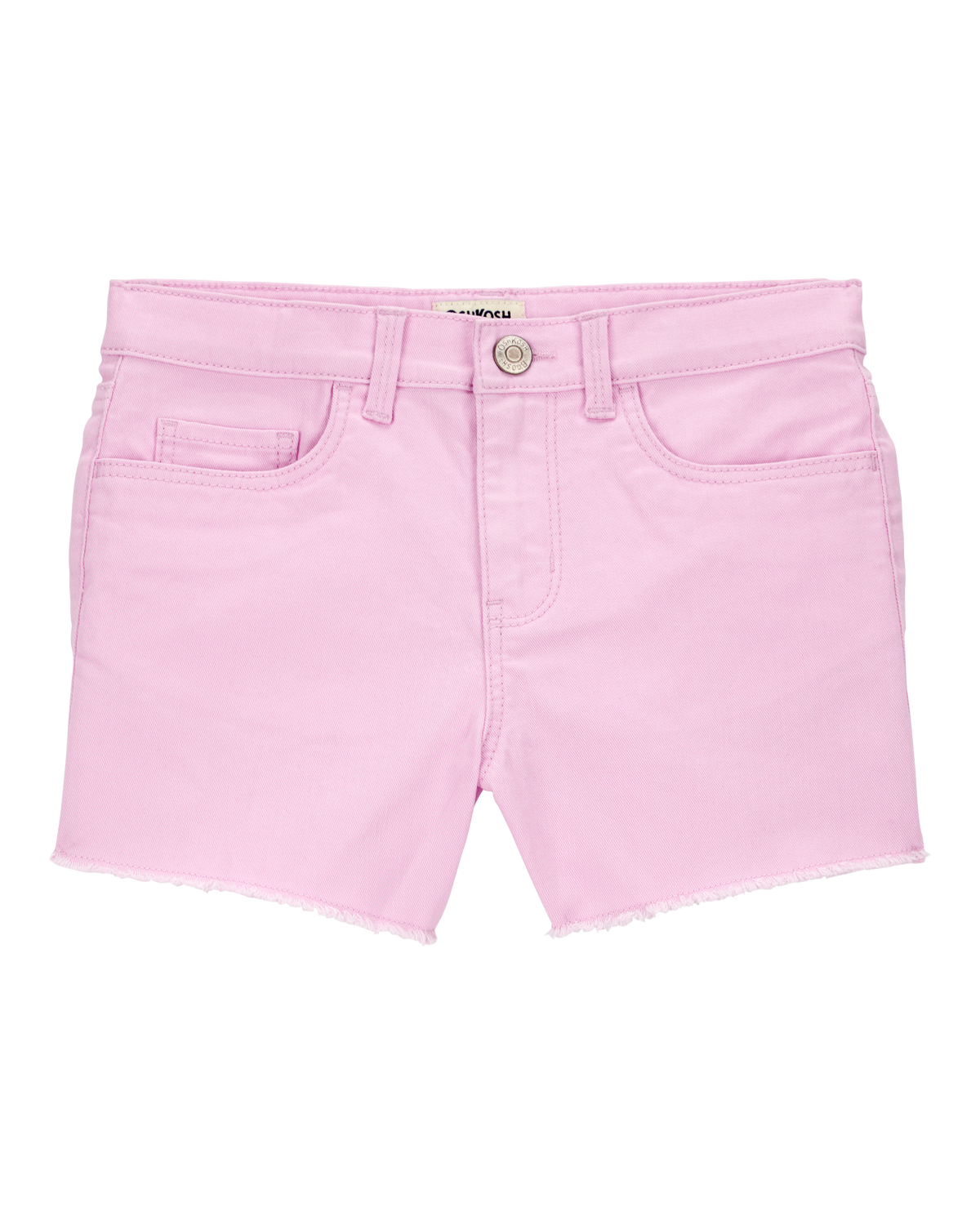 Kid Iconic Raw Hem Shorts - Pink - OshKosh | Carter's