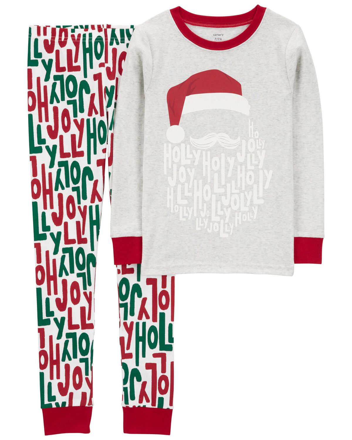 Kid 2-Piece Holly Jolly Santa Pajamas - Carter's | Carter's