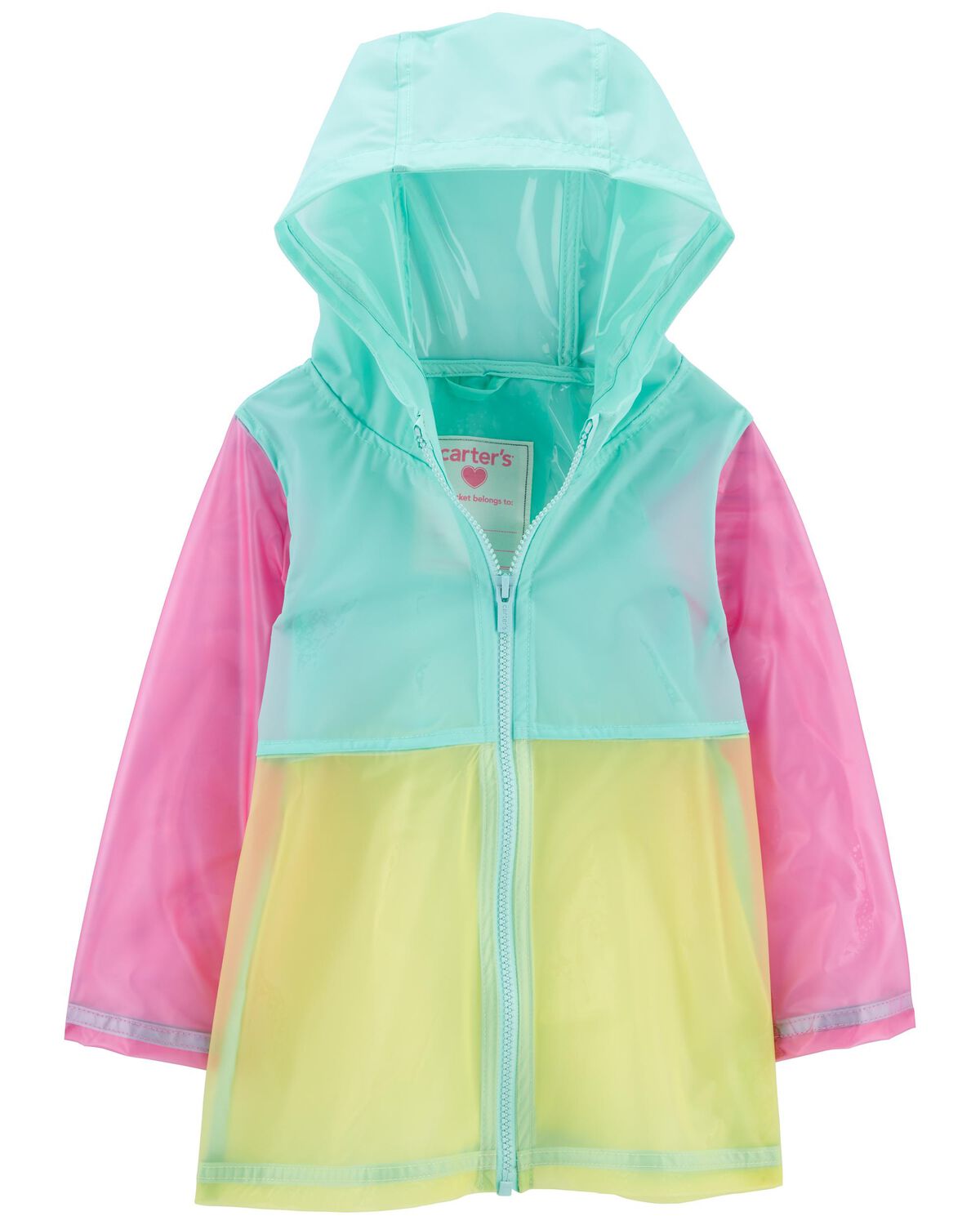 Toddler Rainbow Translucent Rain Jacket - Carter's | Carter's