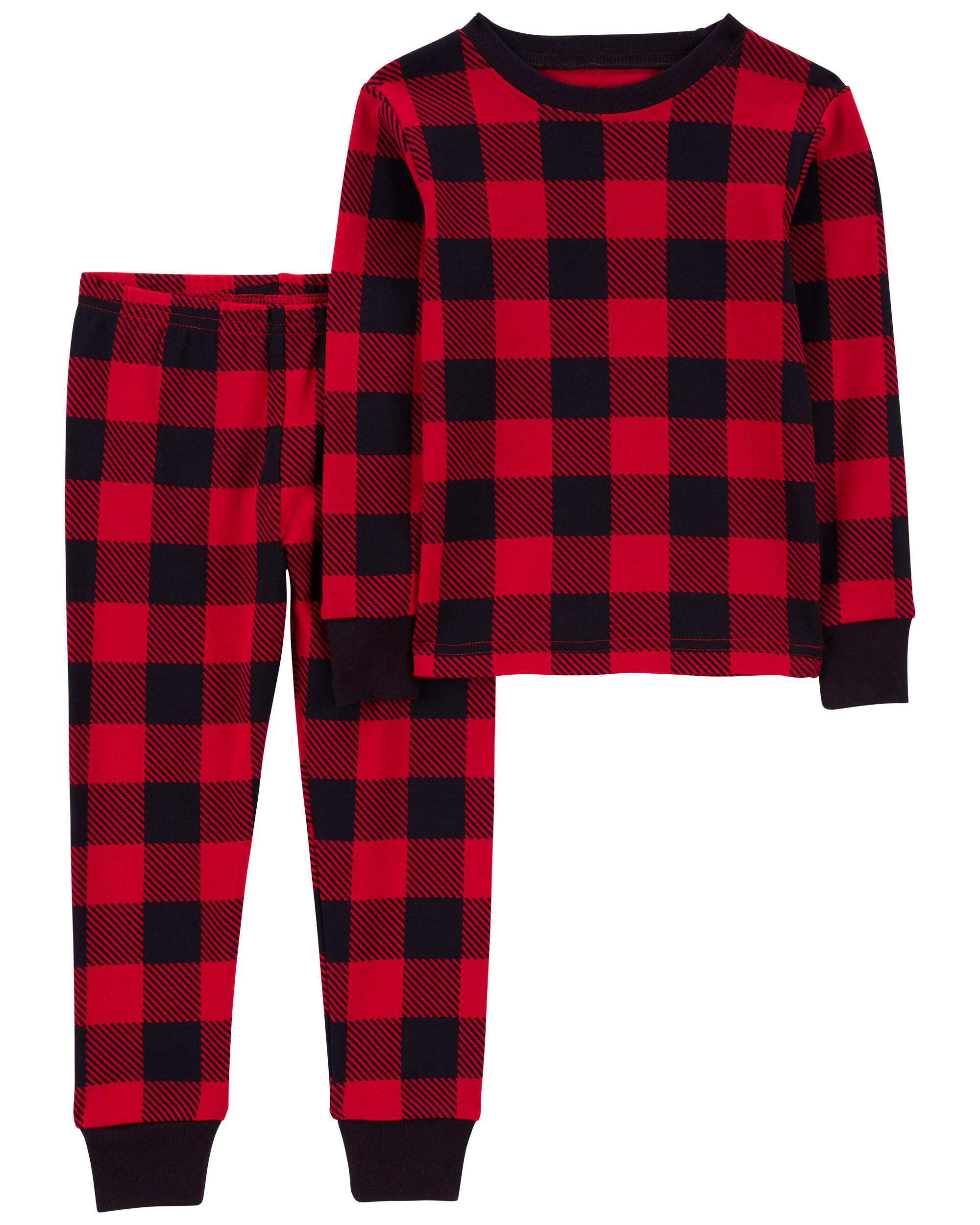 Toddler 2 Piece Buffalo Check 100 Snug Fit Cotton Pajamas Carter s Carter s