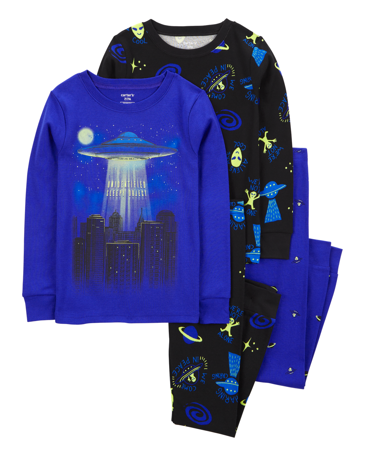 Kid 4-Piece Space Alien 100% Snug Fit Cotton Pajamas - Carter's | Carter's