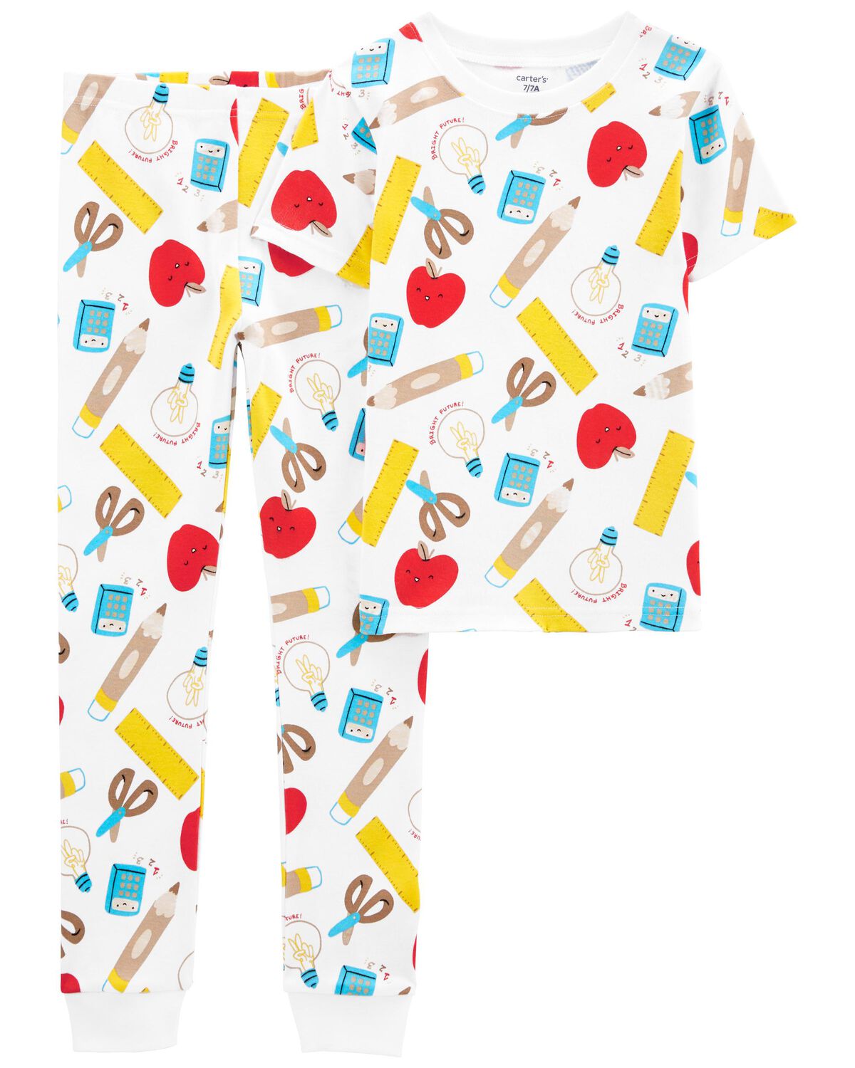 Kid 2-Piece Back To School 100% Snug Fit Cotton Pajamas - Carter's ...