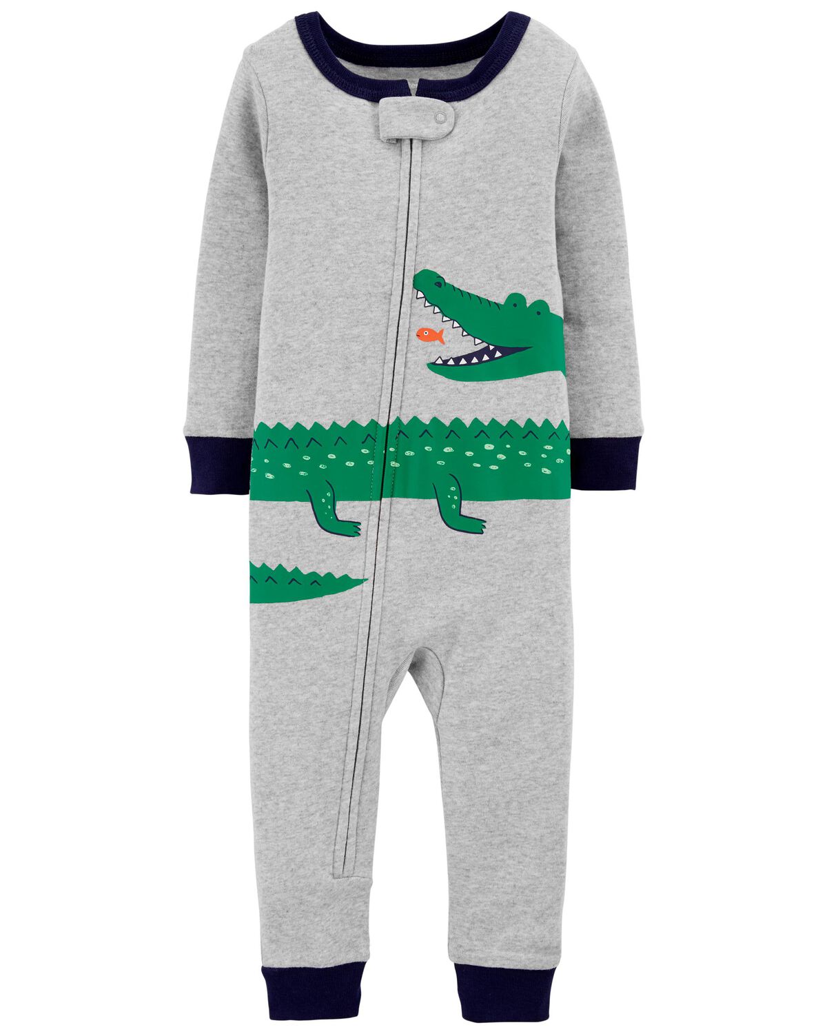 Toddler 1-Piece Alligator 100% Snug Fit Cotton Footless Pajamas ...