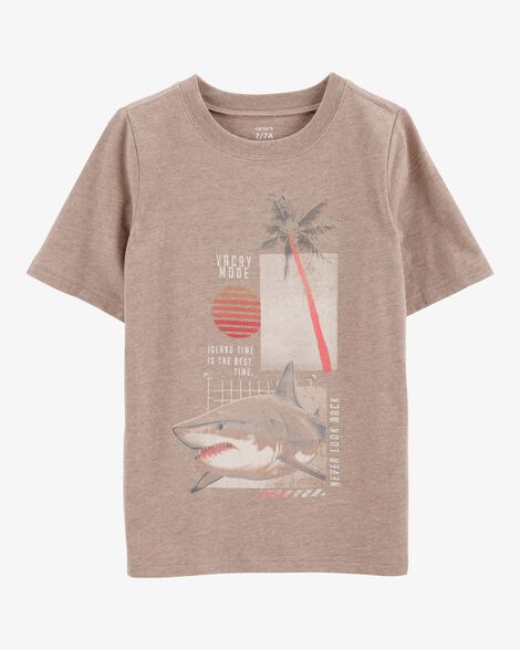 Kid Shark Graphic Tee - Brown - Carter's | Carter's