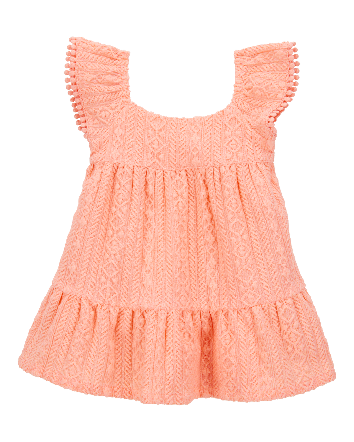 Baby Flutter Knit Textured Dress - Pink - OshKosh | Carter's Baby Flutter Knit Textured Dress - Pink - OshKosh | Carter's