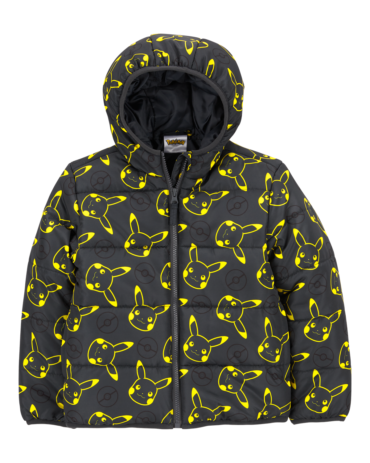 Kid Pikachu Pokémon Puffer Jacket - Black - Carter's | Carter's