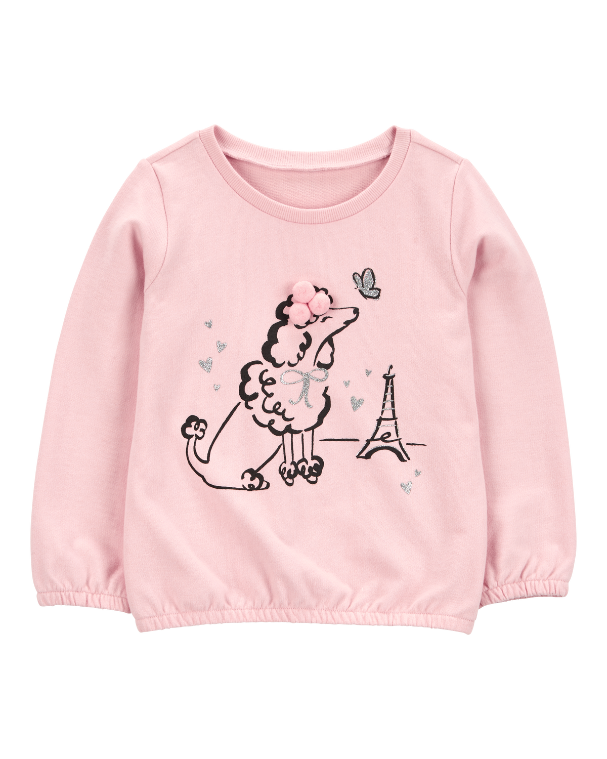 Toddler Dog Knit Long-Sleeve Fashion Top - Pink - Carter's | Carter's