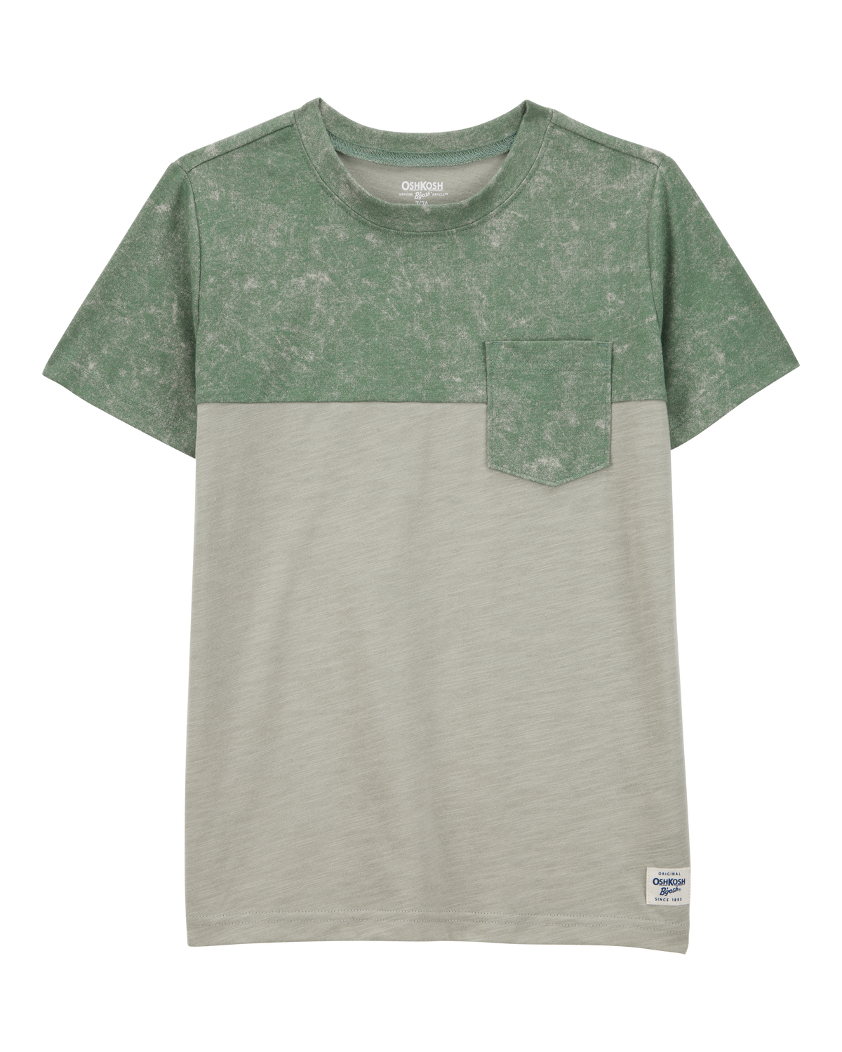Kid Solid Short-Sleeve Pocket Tee - Green - OshKosh | Carter's