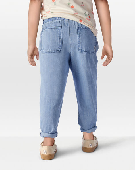 Toddler Organic Cotton Chambray Pants - Little Planet | Carter's