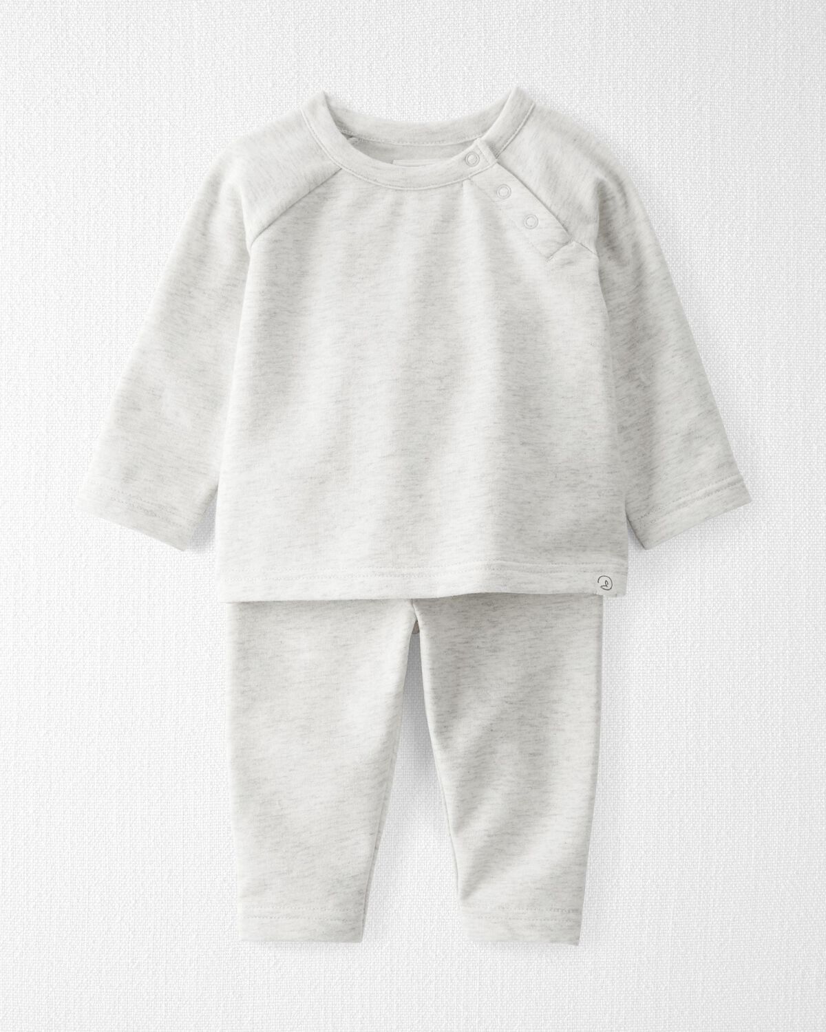 Baby 2-Piece Fleece Set Made with Organic Cotton in Heather Grey ...