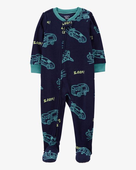 Baby 1-Piece Cars Fleece Footie Pajamas - Carter's | Carter's