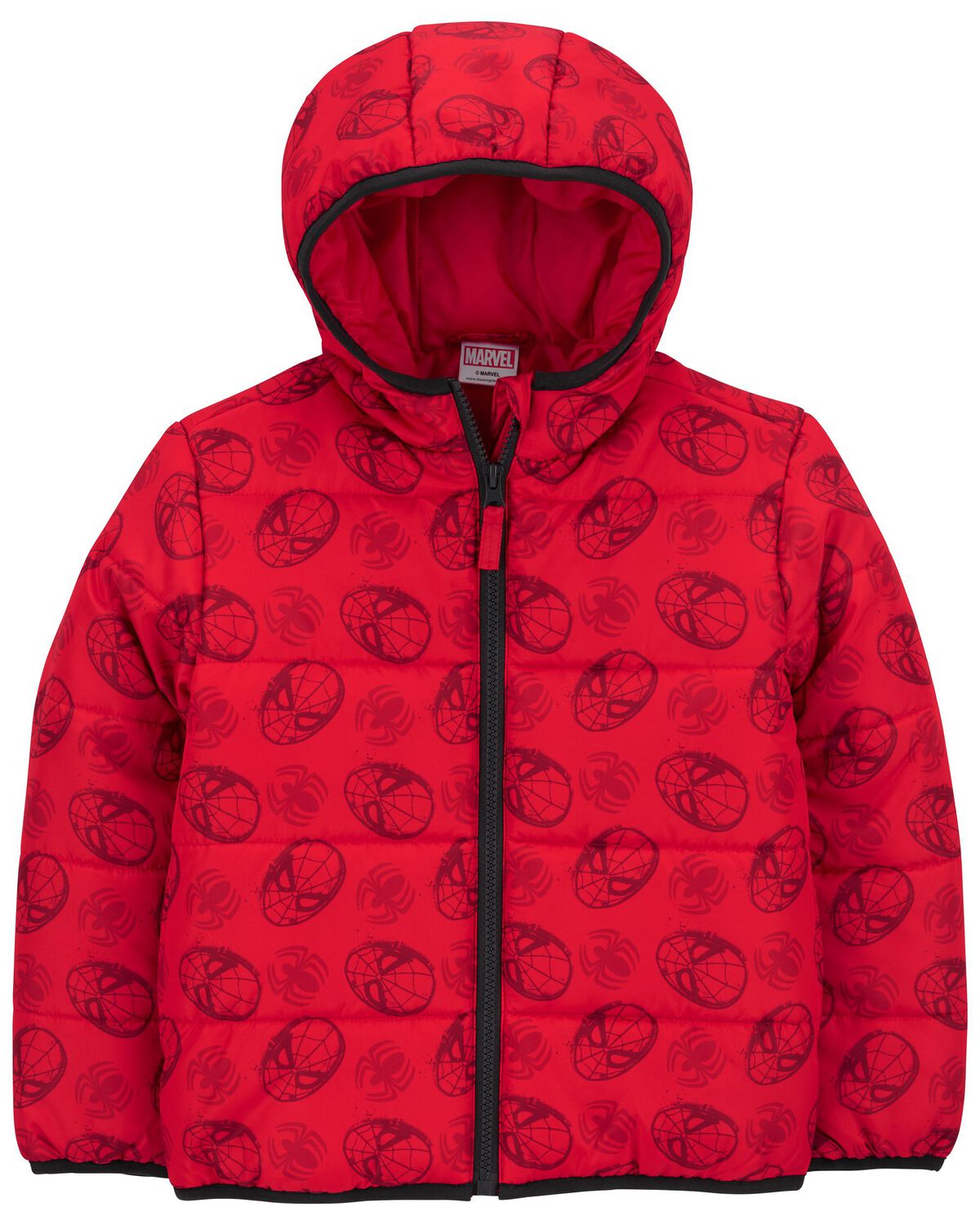 Kid Spider-Man Puffer Jacket - Red - Carter's | Carter's