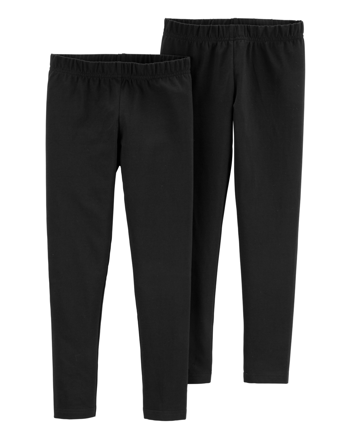 Kid 2-Pack Black Cotton Stretch Leggings - Carter's | Carter's