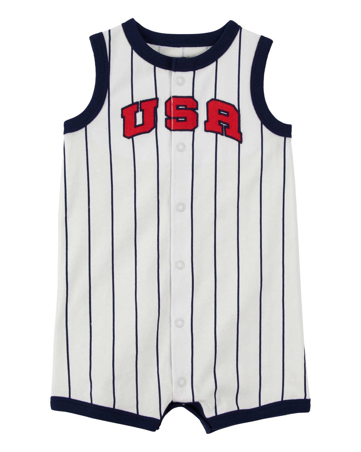 Baby USA Varsity Stripe Romper - Carter's | Carter's