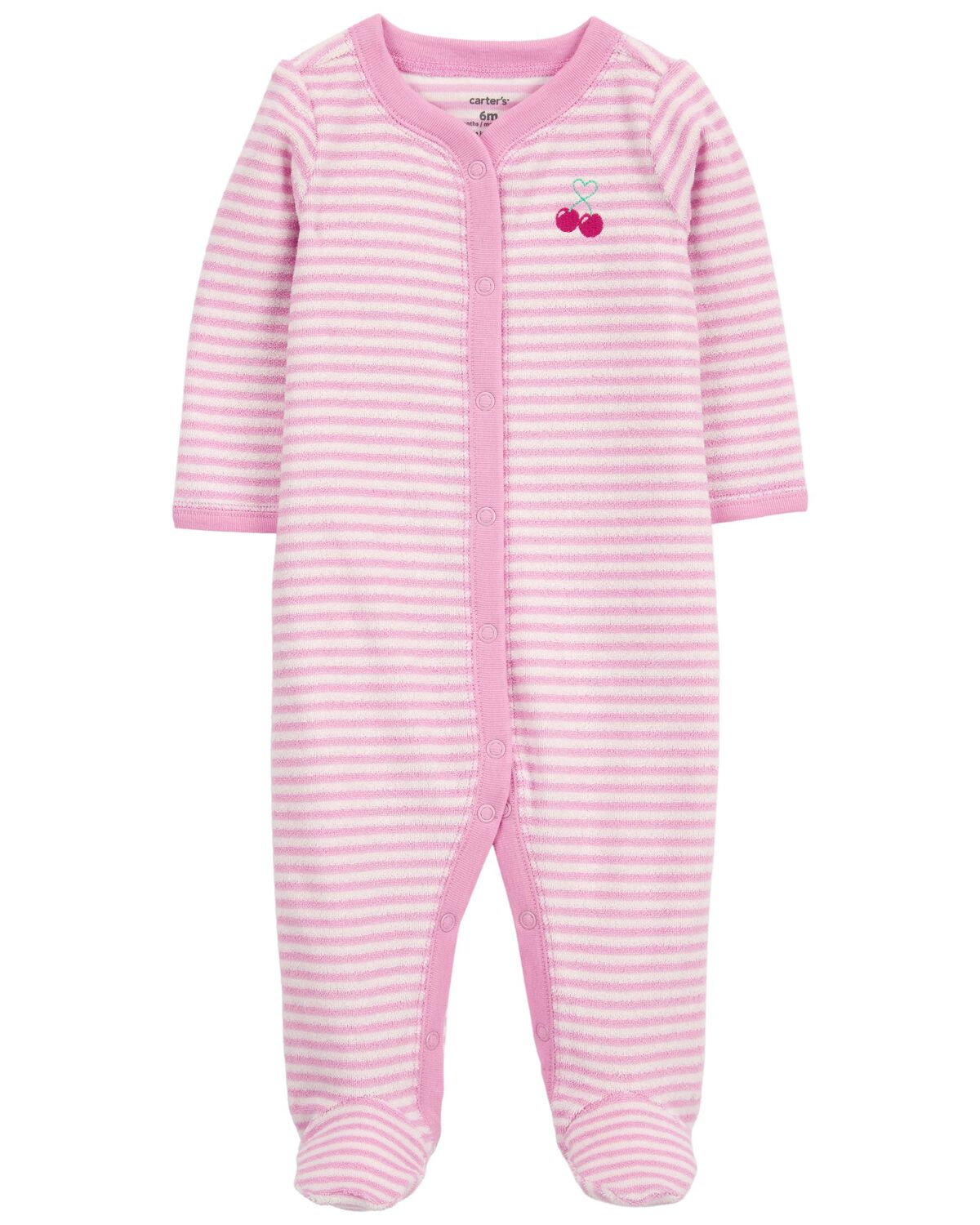 Baby Cherry Snap-Up Terry Sleep & Play Pajamas - Carter's | Carter's