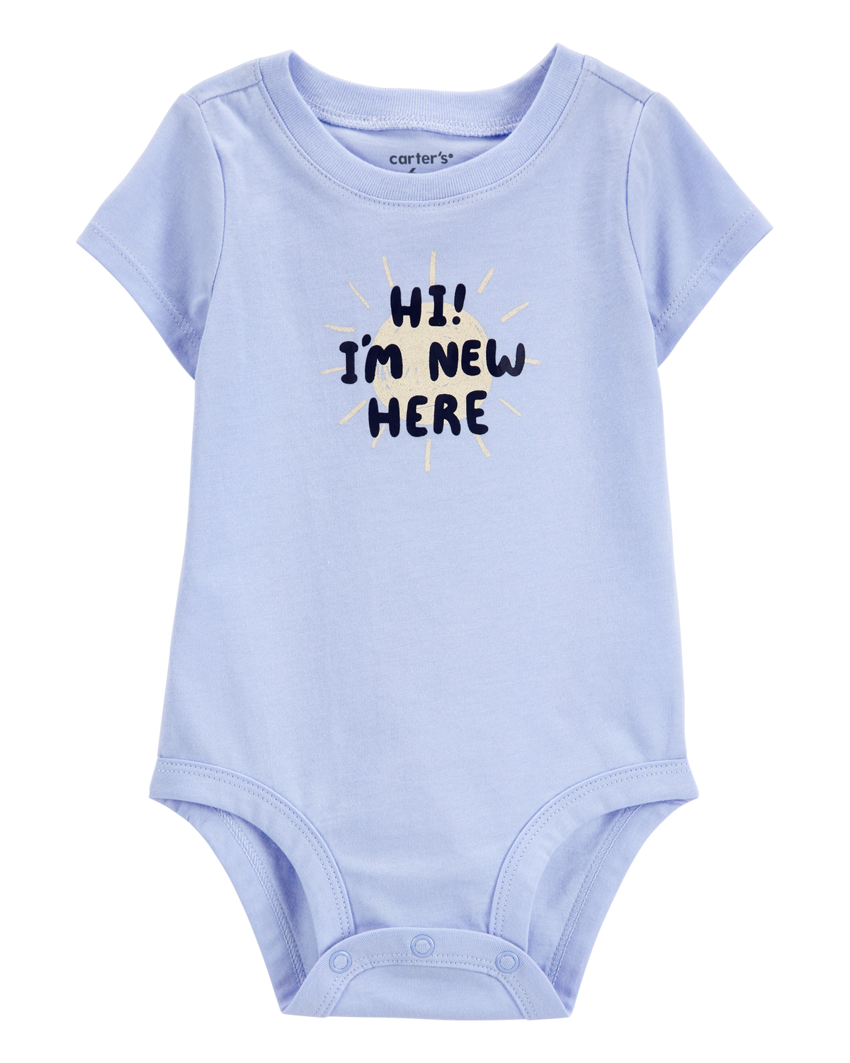 Baby "I'm New Here" Short-Sleeve Bodysuit - Blue - Carter's | Carter's