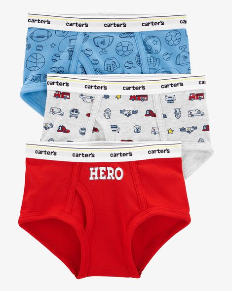 3-Pack Hero Cotton Briefs Underwear - Carter's | Carter's