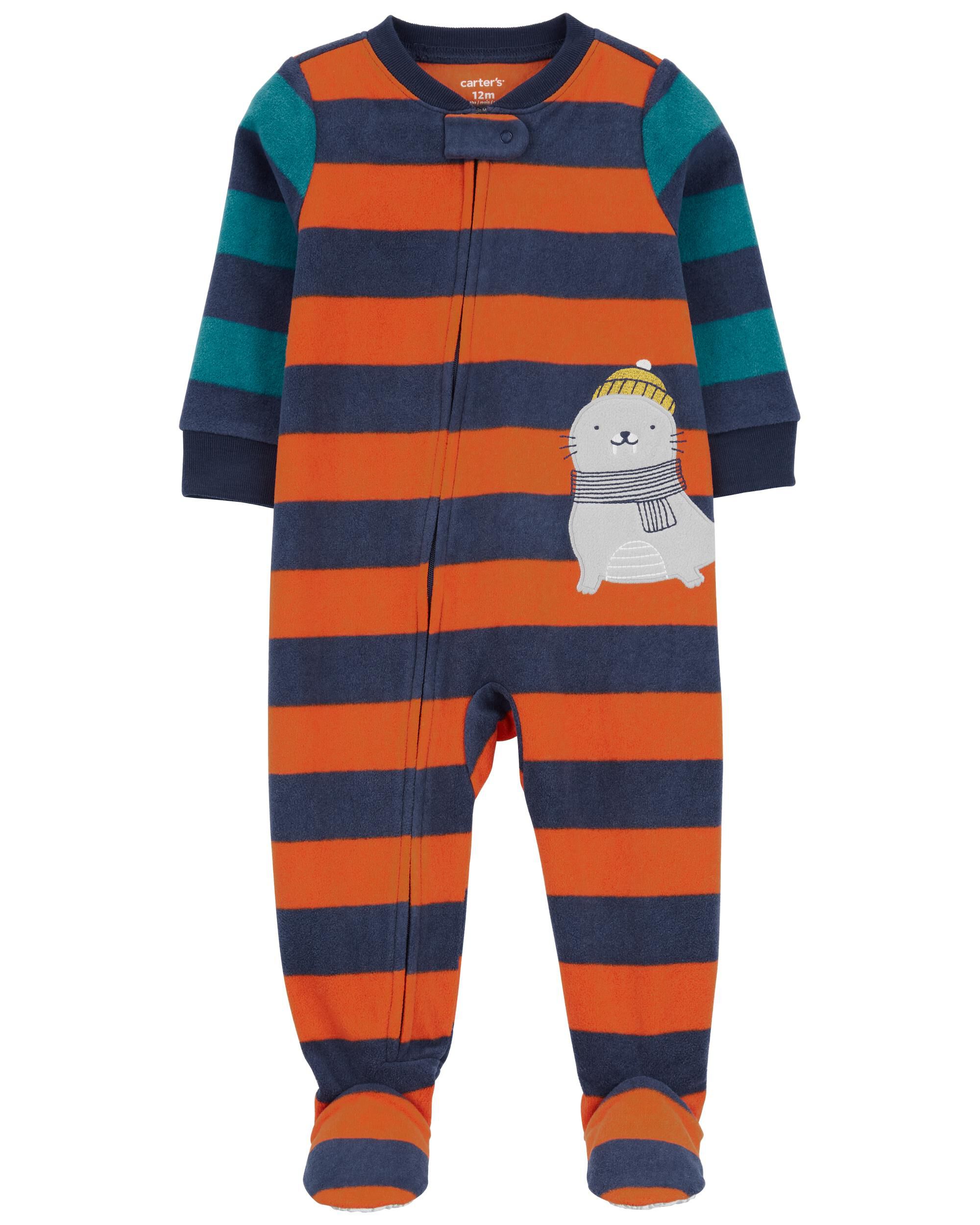 Carters one piece fleece pajamas store