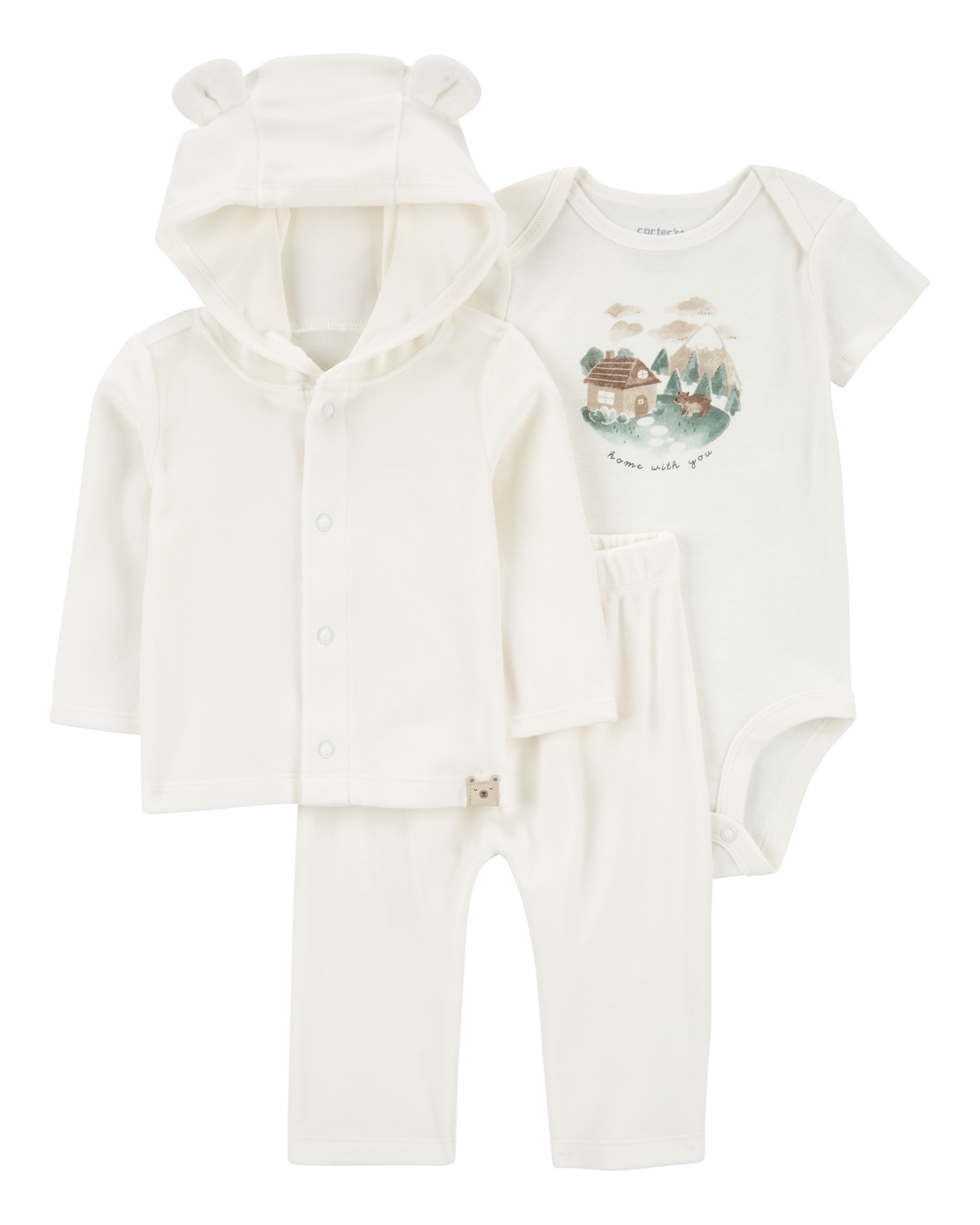Baby 3-Piece Fuzzy Little Cardigan Set - Carter's | Carter's