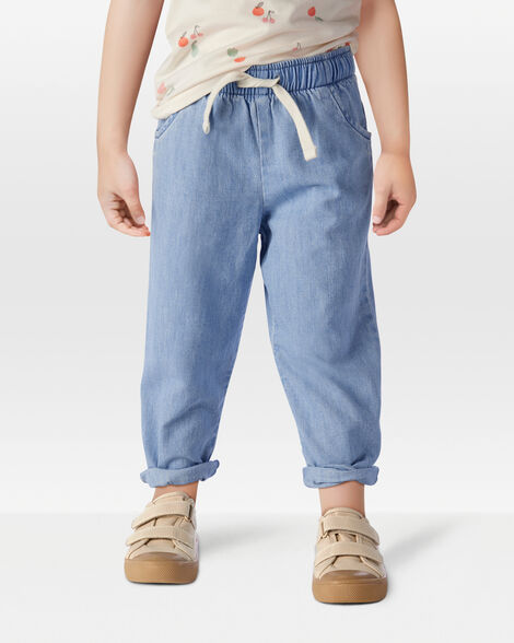 Toddler Organic Cotton Chambray Pants - Little Planet | Carter's