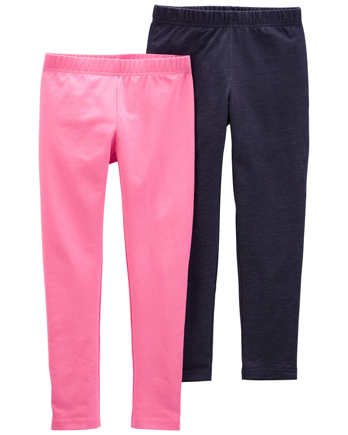 Kid 2-Pack Pink & Denim Leggings - Carter's | Carter's
