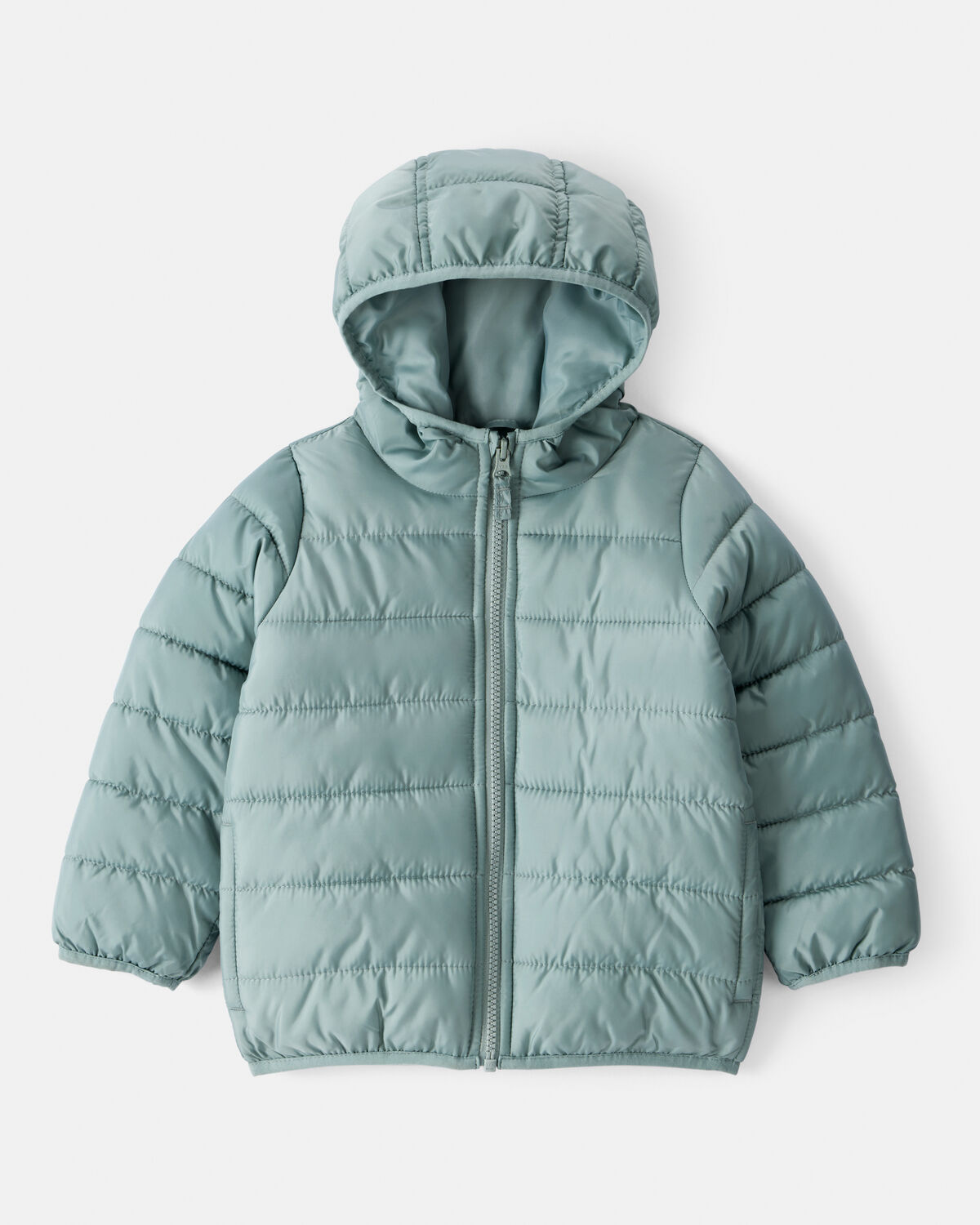 Toddler Packable Hooded Puffer Jacket - Green - Carter's | Carter's